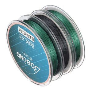 Ochoos 300M Length 8 Strands PE Braided Fishing Lines 0.6-5 7 Kinds of Line - (Size: 4, Color: Green) - Fishing Line