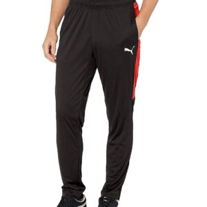 PUMA mens Speed Pants, Black/Red, Large US