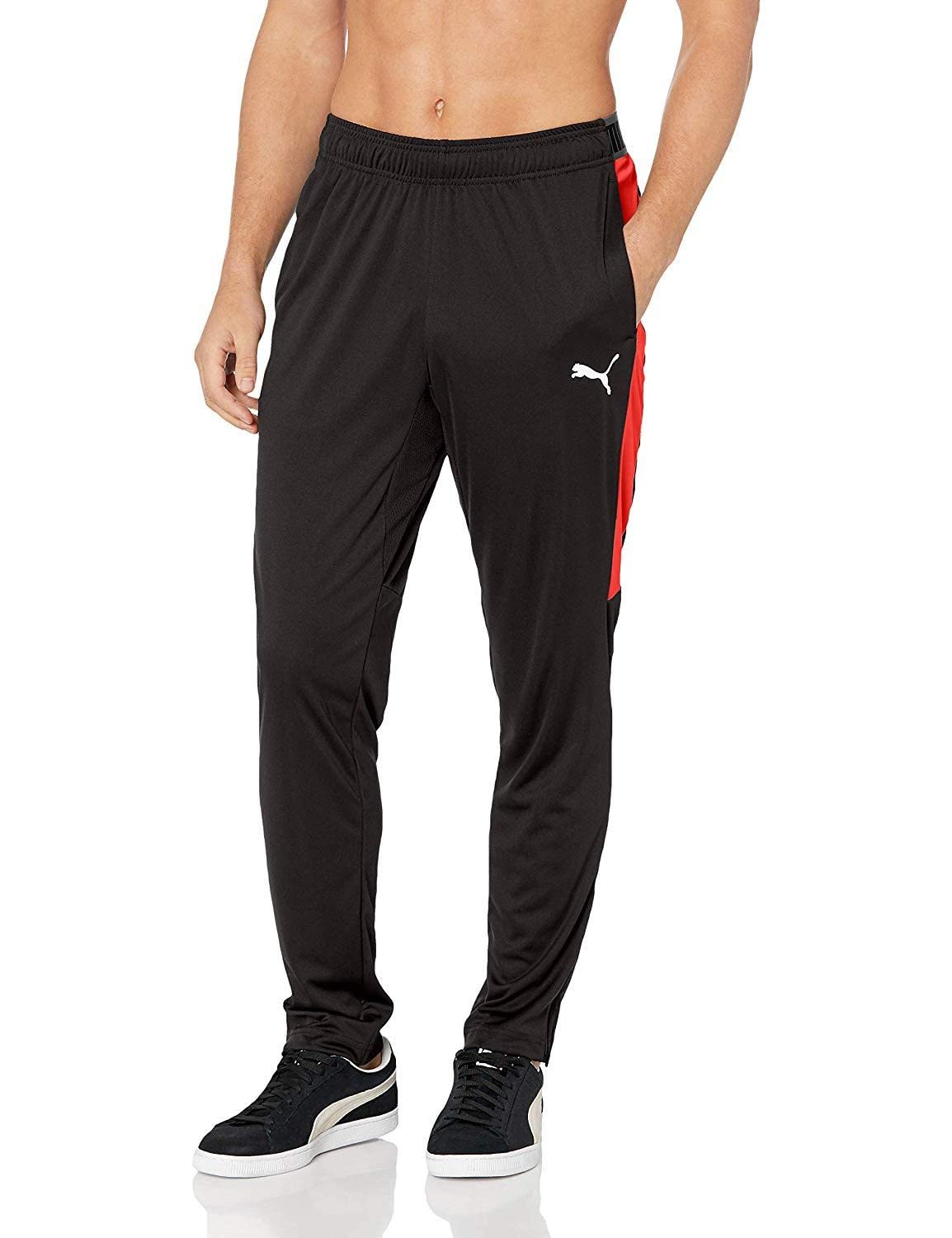 PUMA mens Speed Pants, Black/Red, Large US