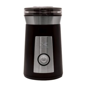 kalorik coffee and spice grinder, 200w black and stainless steel