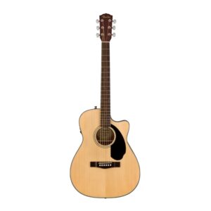 fender cc-60sce concert cutaway acoustic guitar, with 2-year warranty, natural