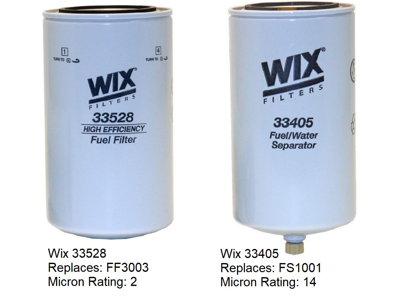 Wix Replacement Filters for FASS I Replaces FF3003 - FS1001