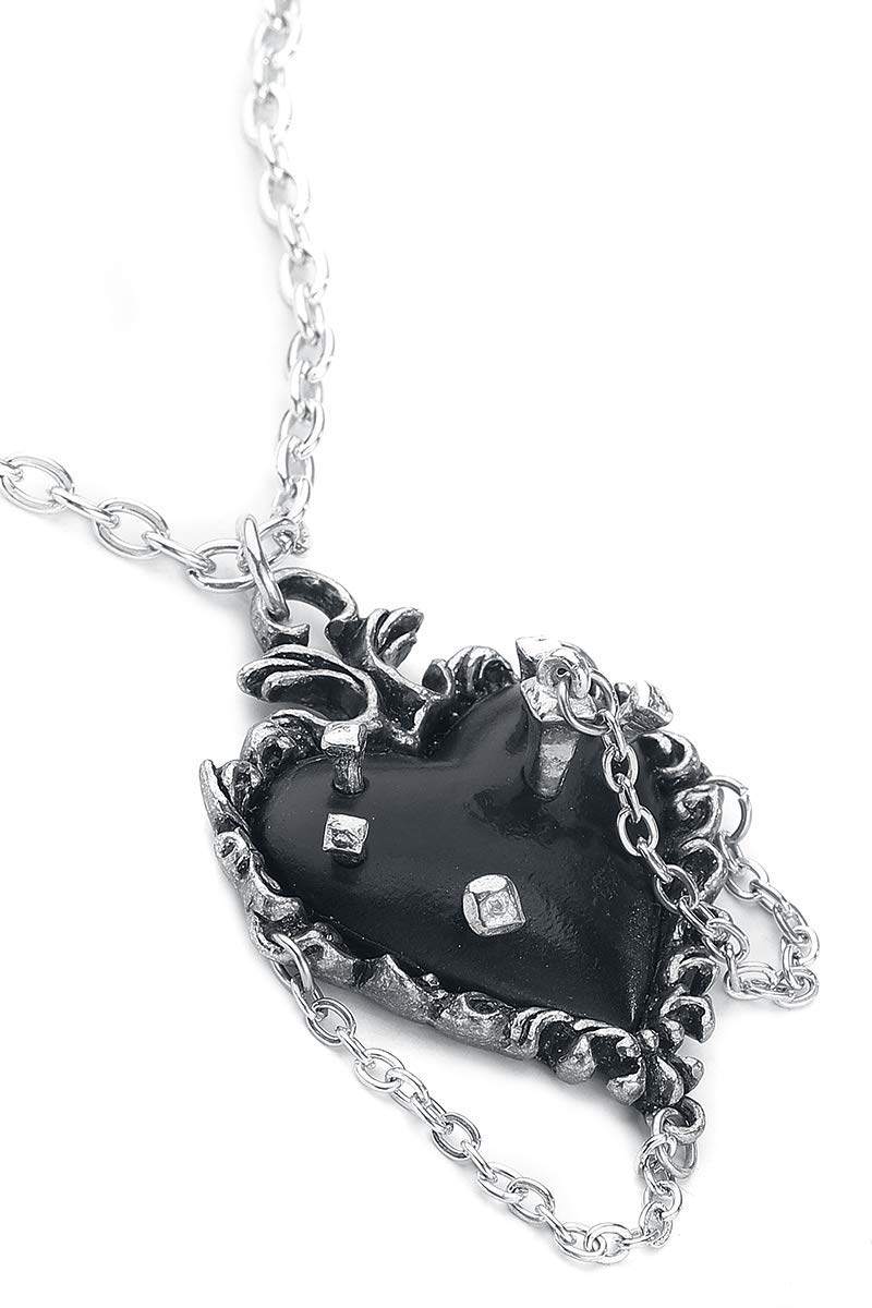 Alchemy of England Witches Heart Pendant, Silver