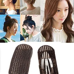 3 Pairs Back Bump It Up Hair Clip Do Beehive Hair Styler Charming Fringe Hairpin Volume Inserts Hair Accessories Tool(Thin Breathable)