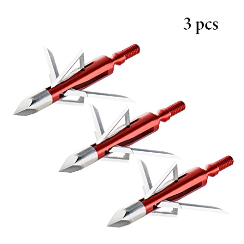 BLOODSPORT Nitefall Hunting Rear-Deploying Hybrid Mechanical Broadhead for Compound Bows and Crossbows - 100 Grains | 2" Cutting Diameter | 3 Pack