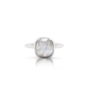 koral jewelry moonstone square vintage ring round stone 925 sterling silver boho chic us size 6 7 8 9 (6)