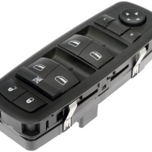 Dorman 901-497 Front Driver Side Master Window Switch Compatible with Select Chrysler / Dodge / Jeep Models Black