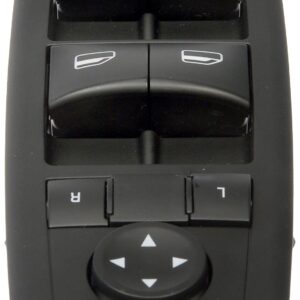 Dorman 901-497 Front Driver Side Master Window Switch Compatible with Select Chrysler / Dodge / Jeep Models Black