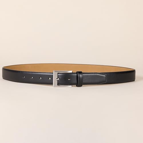 Amazon Essentials Men's Dress Belt, Black, 40