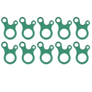 20pcs tent guy lines tensioners ultralight aluminium alloy rope guylines adjuster 3hole quick knot tent cord runner fastener wind rope buckle for camping hiking backpacking outdoor activity (green)