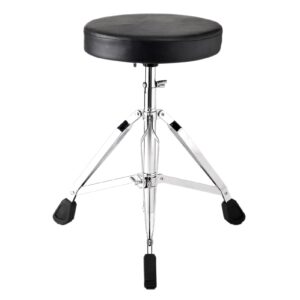 g ganen thick padded foldable drum throne saddle stool adjustable height no-slip black