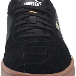 PUMA Men's Astro Kick Sneaker, Black-White-teamgold/Black, 11 M US