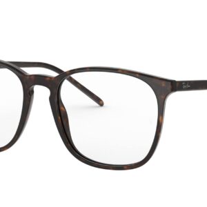 Ray-Ban RX5387 Square Prescription Eyeglass Frames, Havana/Demo Lens, 54 mm