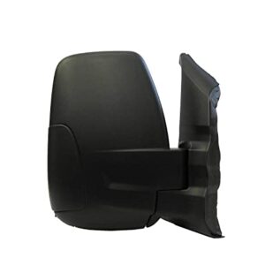 Replacement Passenger Right Side Mirror Upper Glass with Headted And Plate fit Ford Transit 150 250 350 from 2015 to Onward