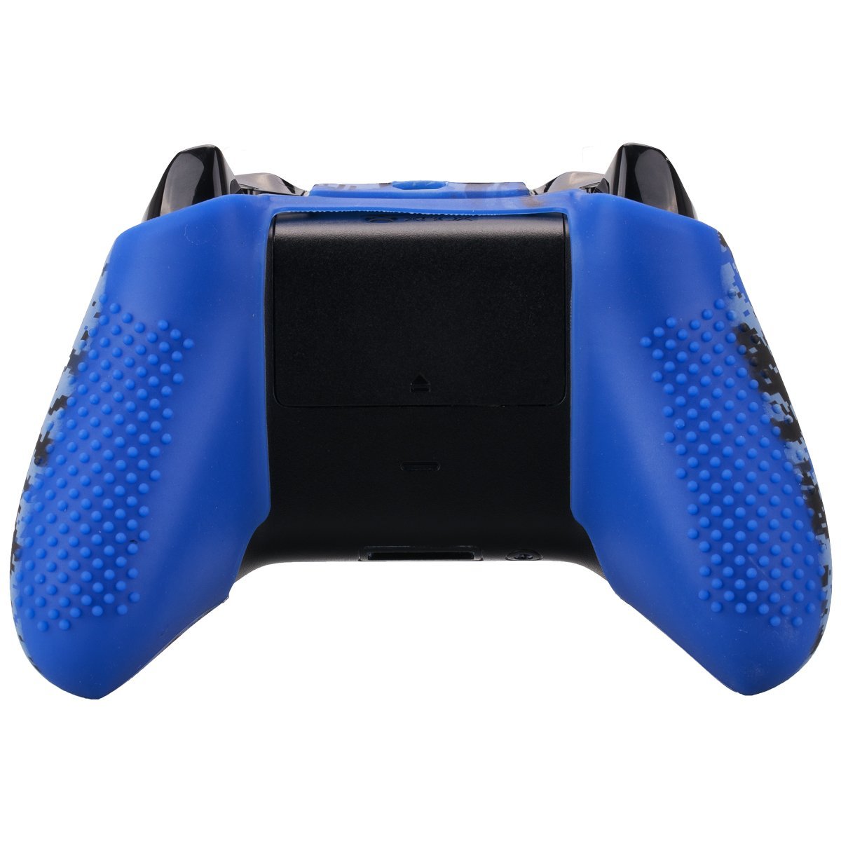 9CDeer 1 Piece of Studded Protective Customize Digital Camo Silicone Cover Skin Sleeve Case 8 Thumb Grips Analog Caps for Xbox One/S/X Controller Blue Compatible with Official Stereo Headset Adapte