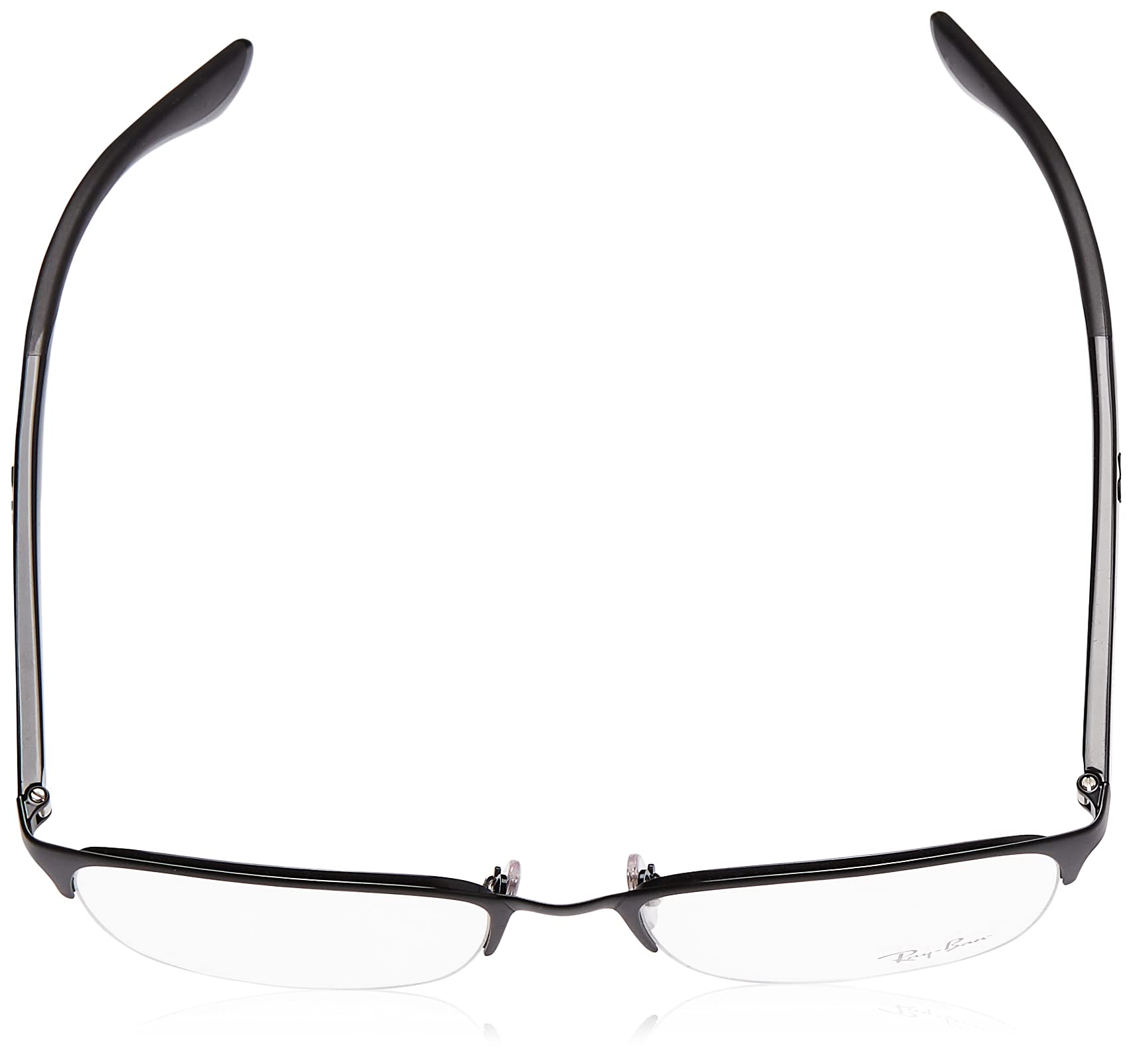 Ray-Ban RX6428 Square Prescription Eyeglass Frames, Matte Black On Black/Demo Lens, 54 mm