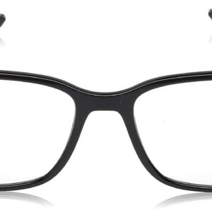 Ray-Ban RX8905 Square Prescription Eyeglass Frames, Black/Demo Lens, 55 mm