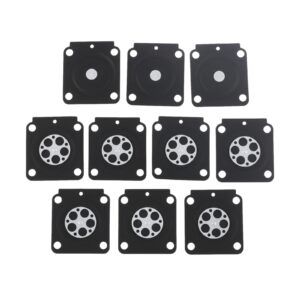 hicello 10pcs metering diaphragm replaces, metering diaphragm assembly replacement for zama a015053, small engine carburetor