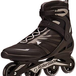 Rollerblade Zetrablade Men's Adult Fitness Inline Skate, Black and Silver, Performance Inline Skates