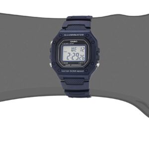 Casio Men's W-218H-2AVCF Classic Digital Display Quartz Blue Watch