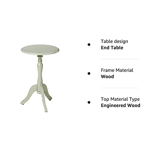 Decor Therapy Simplify Pedestal Accent Table, Olive Branch