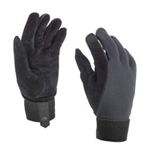 sealskinz unisex solo shooting glove, black, xx-large