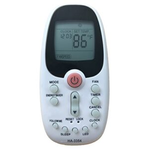 YING RAY Replacement for Comfort aire Comfort-aire Air Conditioner Remote Control for Model Rads-121j (Display in Fahrenheit)