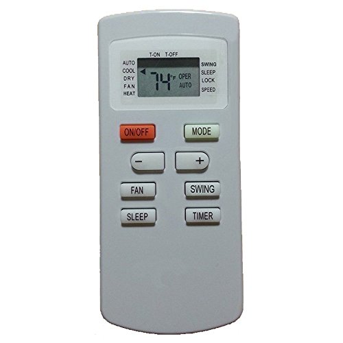 Replacement for Soleus Air GREE Air Conditioner Remote Control for Model P-KY80-36 KY-80 SG-PAC-08E3 (Display in Fahrenheit)