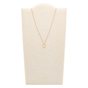 Fossil Women's Engravable Necklace, Color: Rose Gold (Model: JF03021791)