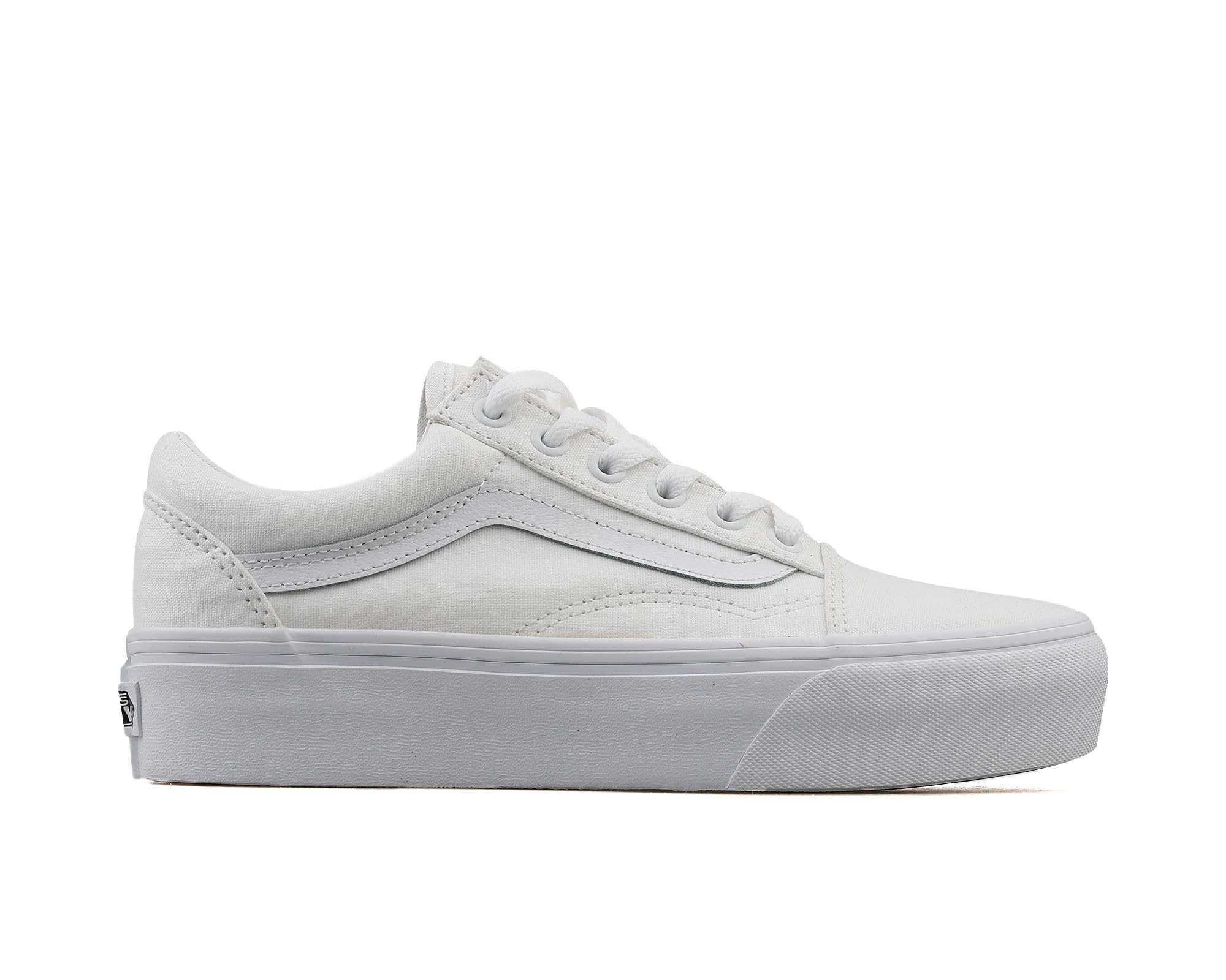 Vans Womens Old Skool Gym Athletic and Training Shoes White 8 Medium (B,M)