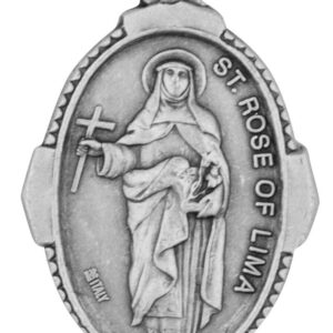 Venerare Traditional Catholic Saint Medal (Saint Rose of Lima)