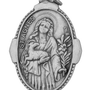 Venerare Traditional Catholic Saint Medal (Saint Agnes)