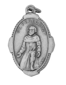 traditional catholic saint medal (saint peregrine)