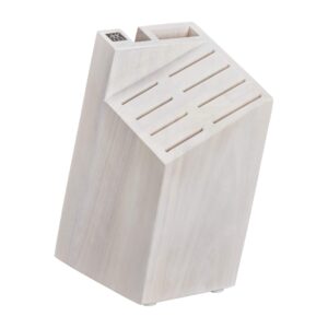 zwilling pro knife block, 10-slot, white