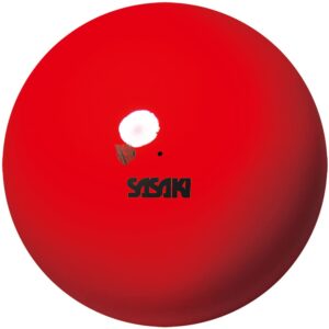 sasaki m-20a-f r rhythmic gymnastics hand tool, ball, international gymnastics association certified, gym star ball, diameter 7.3 inches (18.5 cm), red