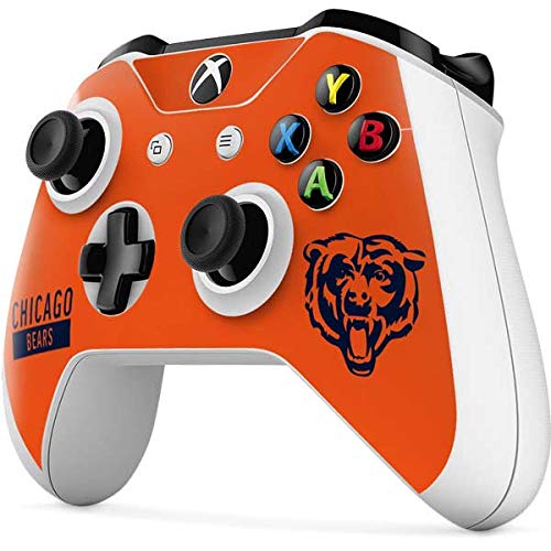 Skinit Decal Gaming Skin Compatible with Xbox One S Controller - Officially Licensed NFL Chicago Bears Orange Performance Series Design