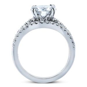 Kobelli Moissanite and Lab Grown Diamond Bridal Rings Set 2 1/3 CTW 14k White Gold (GH/VS, DEF/VS), 7