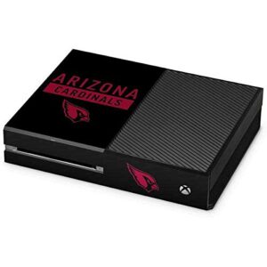 skinit decal gaming skin compatible with xbox one console - officially licensed nfl arizona cardinals black performance series design