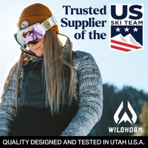 WILDHORN Roca Snowboard & Ski Goggles - US Ski Team Official Supplier - Interchangeable Lens - Premium Snow Goggles