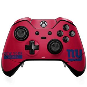 skinit decal gaming skin compatible with xbox one elite controller - officially licensed nfl new york giants red performance series design