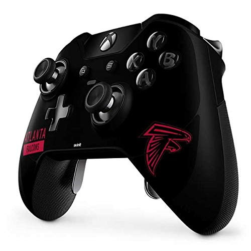 Skinit Decal Gaming Skin Compatible with Xbox One Elite Controller - Officially Licensed NFL Atlanta Falcons Black Performance Series Design