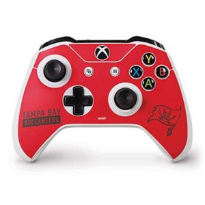 skinit decal gaming skin compatible with xbox one s controller - officially licensed nfl tampa bay buccaneers red performance series design