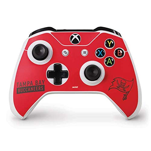 Skinit Decal Gaming Skin Compatible with Xbox One S Controller - Officially Licensed NFL Tampa Bay Buccaneers Red Performance Series Design