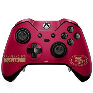 skinit decal gaming skin compatible with xbox one elite controller - officially licensed nfl san francisco 49ers red performance series design