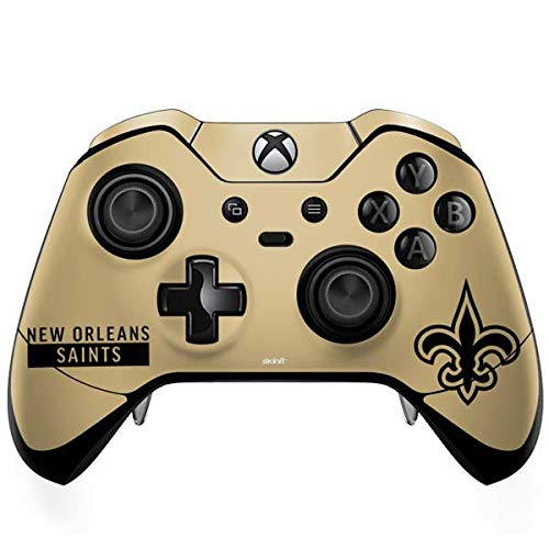 Skinit Decal Gaming Skin Compatible with Xbox One Elite Controller - Officially Licensed NFL New Orleans Saints Gold Performance Series Design