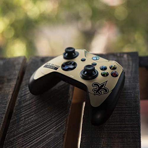 Skinit Decal Gaming Skin Compatible with Xbox One Elite Controller - Officially Licensed NFL New Orleans Saints Gold Performance Series Design