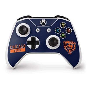 skinit decal gaming skin compatible with xbox one s controller - officially licensed nfl chicago bears blue performance series design