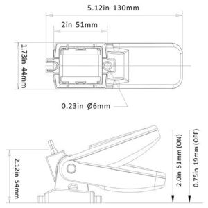 Ogrmar Automatic Boat Bilge Pump Float Switch Moisture Tight Seals 12/24/32VDC Ignition protected Mercury