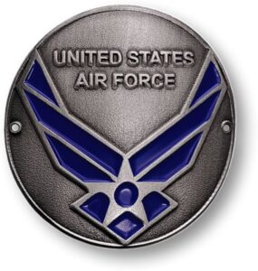 u.s. air force hiking stick medallion