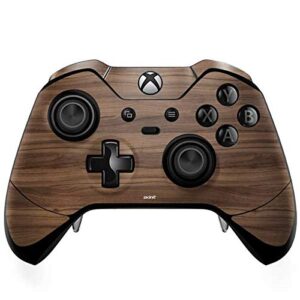 skinit decal gaming skin compatible with xbox one elite controller - originally designed natural walnut wood design